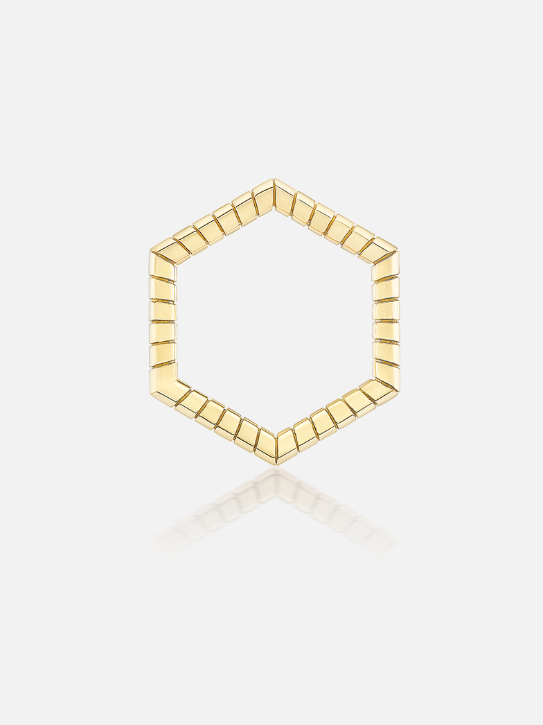 Major Engraved Gold Hexagon Foundation – Harwell Godfrey