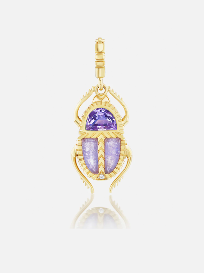 Mini Scarab Pendant Lavender – Harwell Godfrey