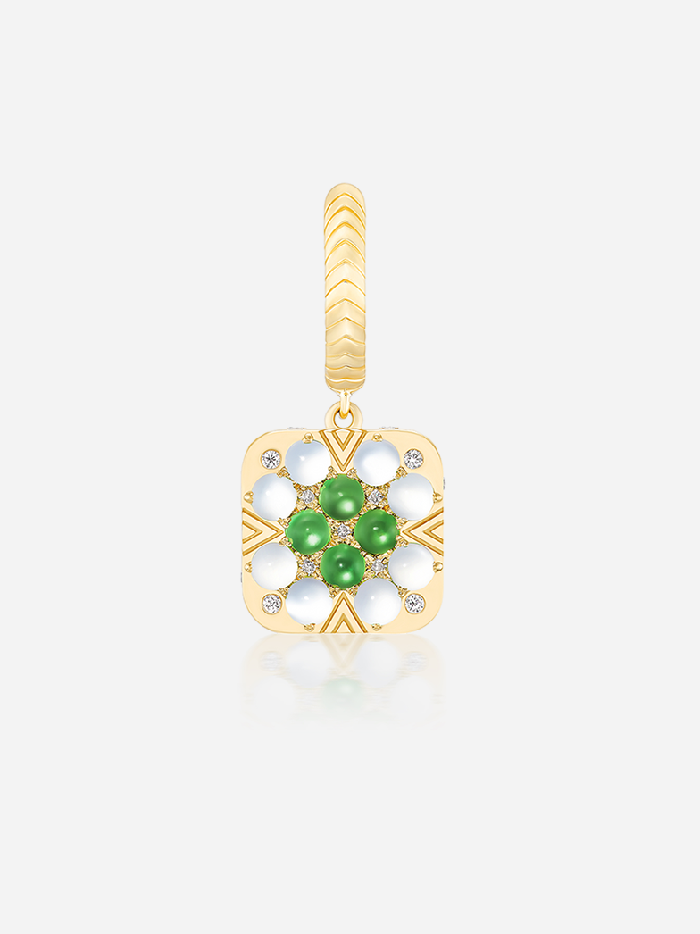 Granny Squares Dorothy Huggie | 18k Gold Fine Jewelry | Harwell Godfrey