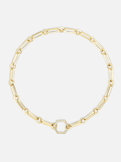 18" Major Knife Edge Link Foundation Chain | 18k Gold Fine Jewelry ...