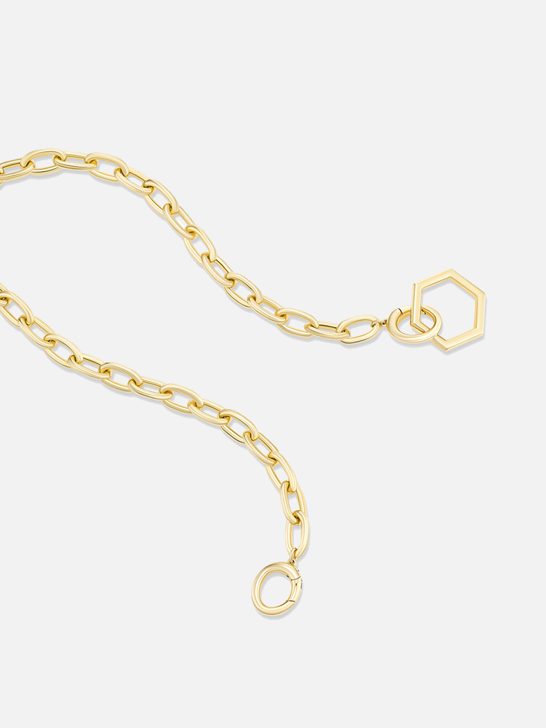 18" Open Bail Foundation Chain | 18k Gold Fine Jewelry | Harwell Godfrey