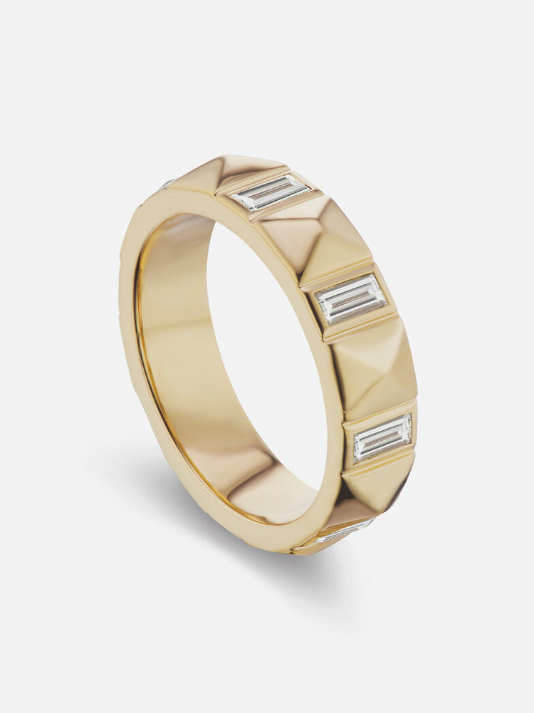 Diamond Pyramid Baguette Band – Harwell Godfrey