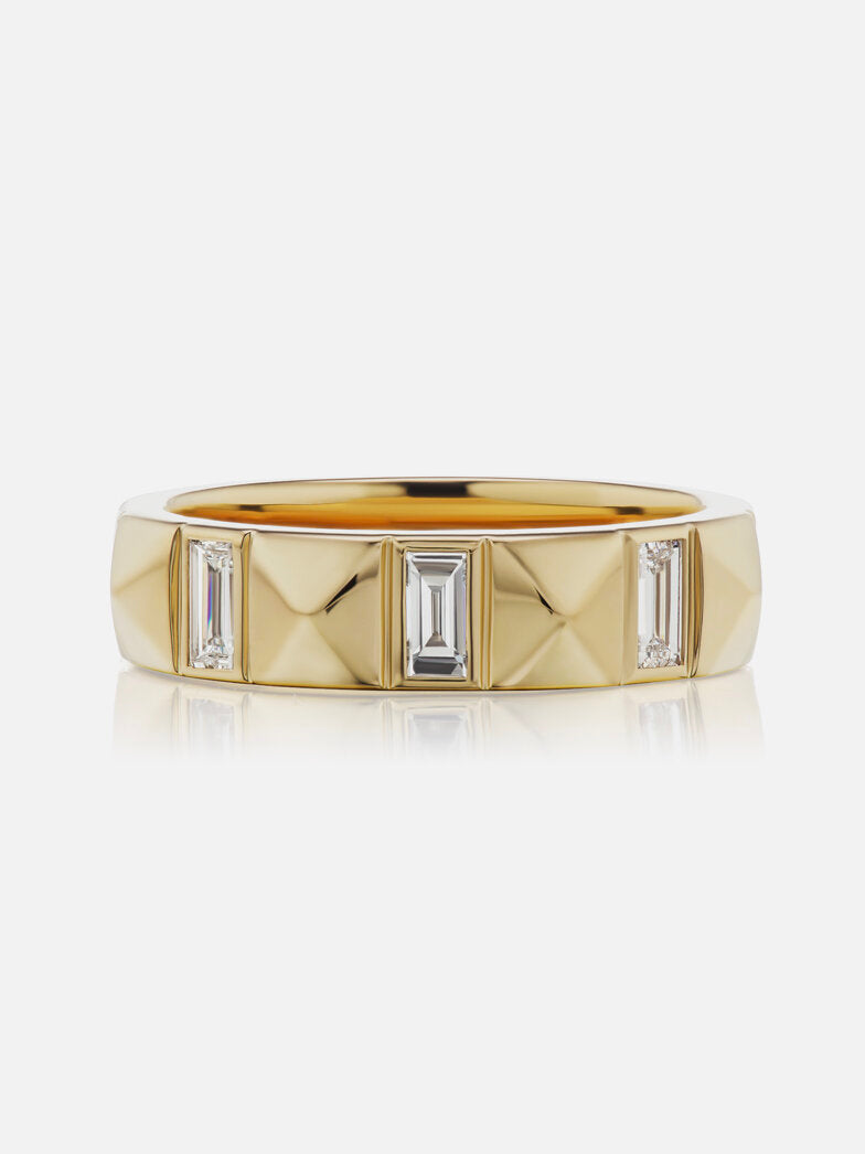 Diamond Pyramid Baguette Band – Harwell Godfrey